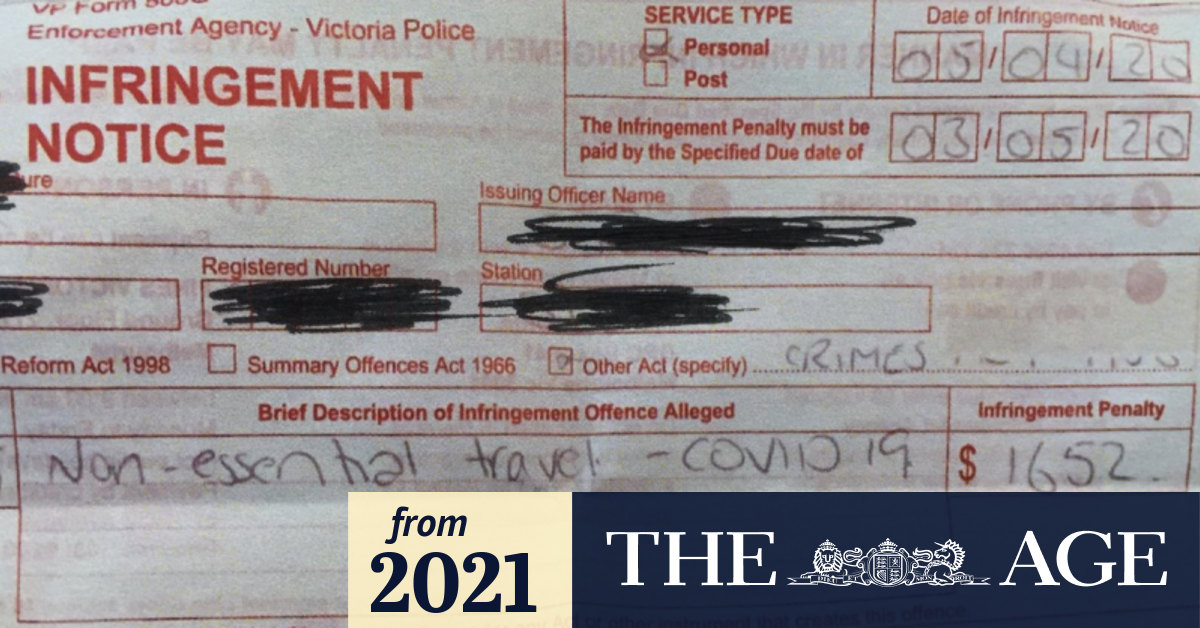 Coronavirus Victoria: Police to drop most COVID-19 fines and hand out ...