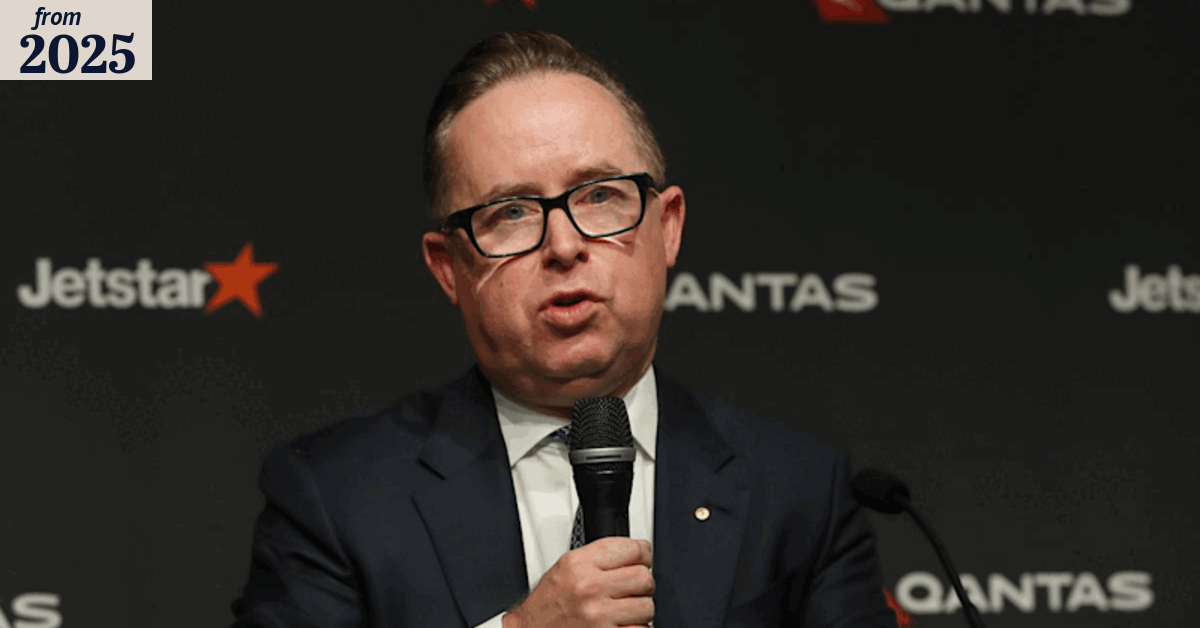 Ex-Qantas boss Alan Joyce launches on the speaking circuit