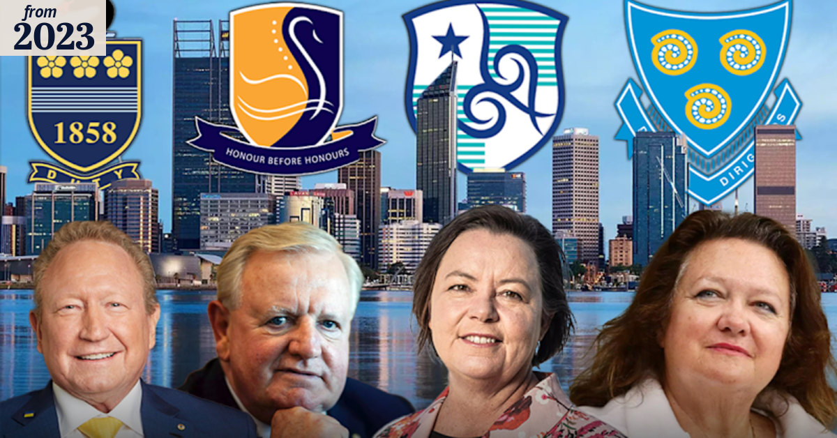 Perth’s movers and shakers: WA’s top high schools and the powerbrokers ...