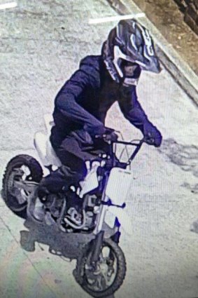 Police on murder case ask, have you seen this mini-motorcycle rider?