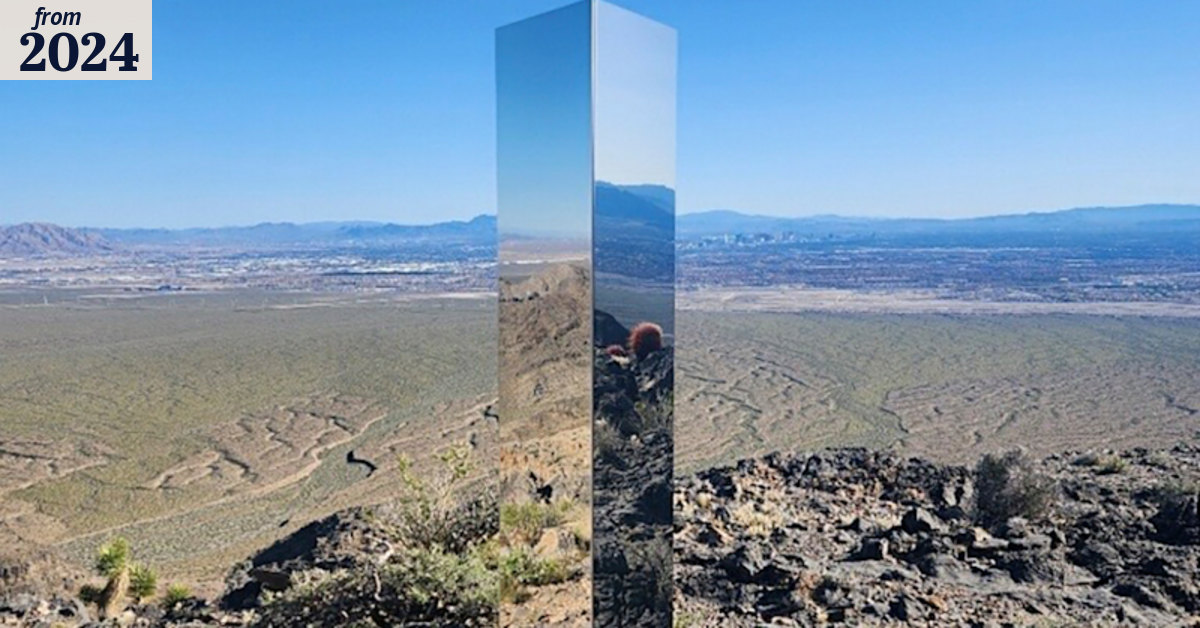 Las Vegas monolith: ‘Alien’ structures appear to have returned