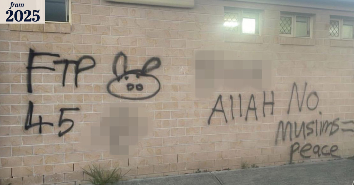 Swastika, anti-Islam graffiti sprayed on Brisbane mosque