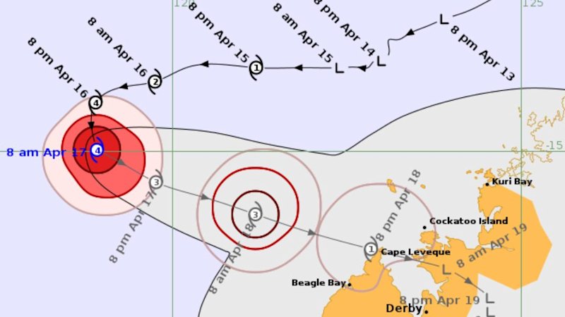 Cyclone Errol threatens Kimberley coast after sharp U-turn | News ...