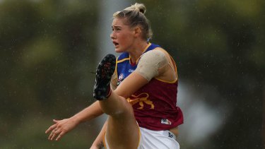 Tayla Harris has AFL Women's football kicking on in Brisbane