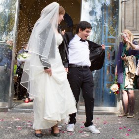 Charlie Hebdo survivor Simon Fieschi marries Australian girlfriend ...