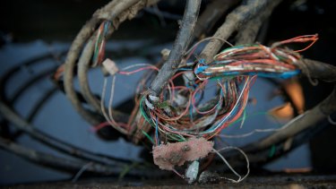 These are the muddy and broken copper phone lines NBN Co is buying from ...