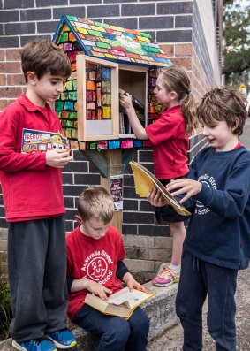 School joins street libraries movement in a tiny reading revolution