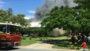 Crews battle Australia Day fire as Mackay house burns