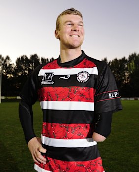 One-armed rugby league player Luke Snedden inspires teammates in ...