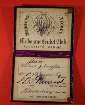 Just the ticket for MCC collectors