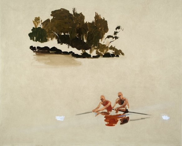 Andrew Sayers' last paintings exhibited at Beaver Galleries