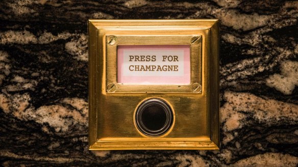 call for champagne button