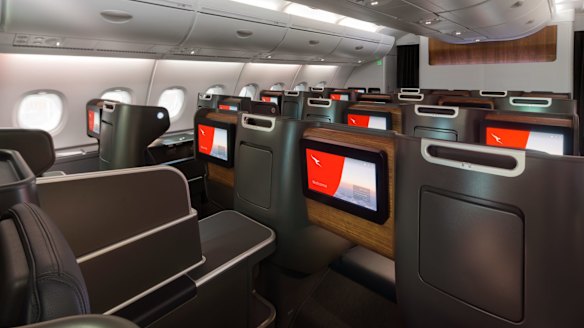 qantas planes inside