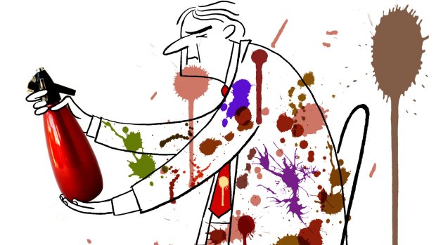 Splish, splosh, splash ... the food critic's messiest hazard