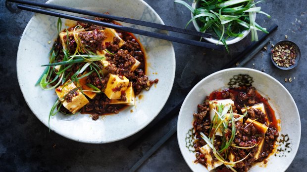 Neil Perry's beef ma po tofu, and chicken with pickled ginger in honey ...
