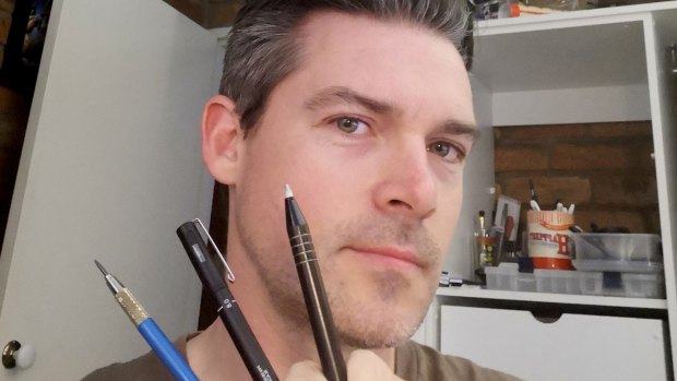 What a marvel! Comic art star Wayne Nichols draws superheroes in the ...