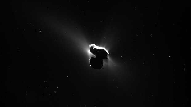 Space probe captures haunting photos of Comet 67P