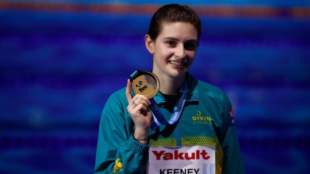 Australia's Maddison Keeney wins 1m springboard gold