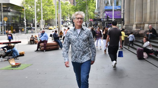 The city is a crossword when David Astle leads a walking tour of Melbourne