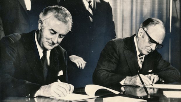Sir James Plimsoll's tough assignment: getting Gough Whitlam to the ...