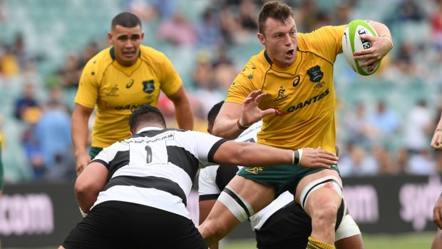 Wallabies survive scare to beat Alan Jones' Barbarians team 31-28 in Sydney