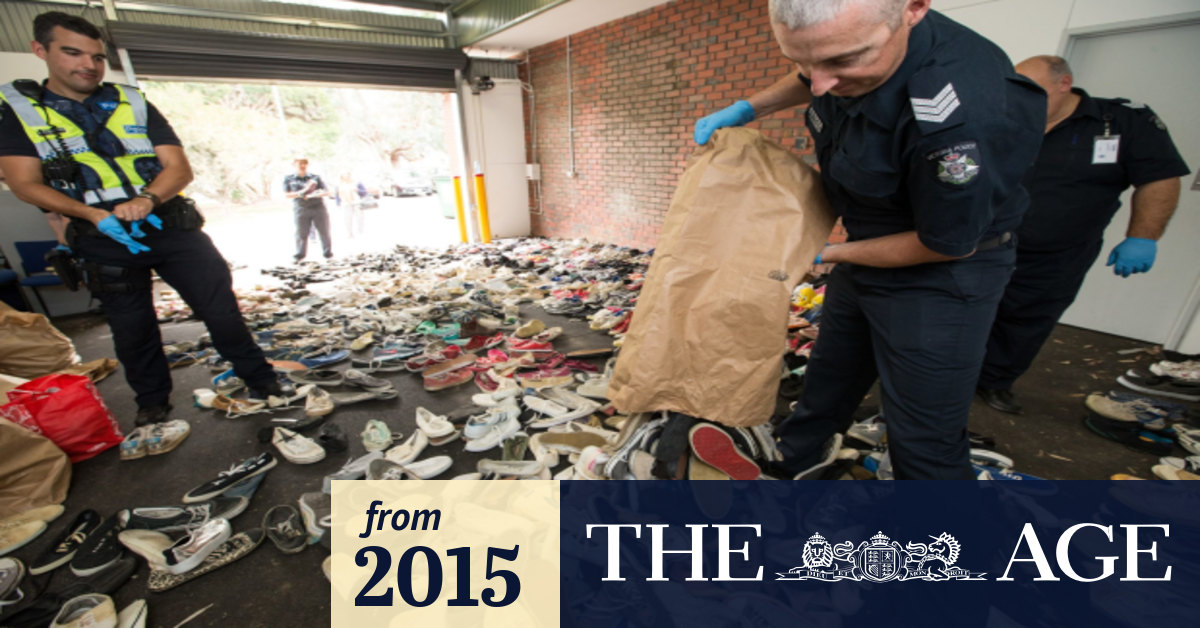 These shoes are made for walking: Police find more than 1000 pairs of ...