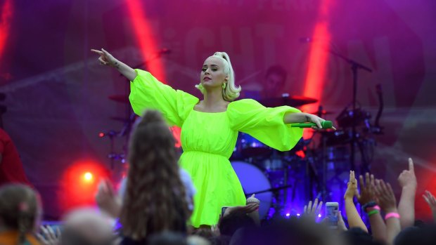 Katy Perry a Bright spot after fires