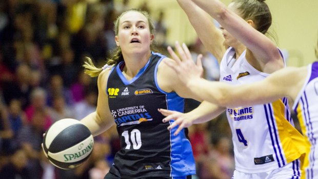 Canberra Capitals super-sub Kate Gaze lighting up the WNBL from downtown