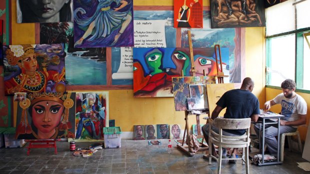 Bali Nine artist on death row gifts art gallery to Kerobokan prison