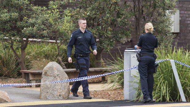 Balaclava-clad man firebombs Pakenham police station with Molotov cocktail