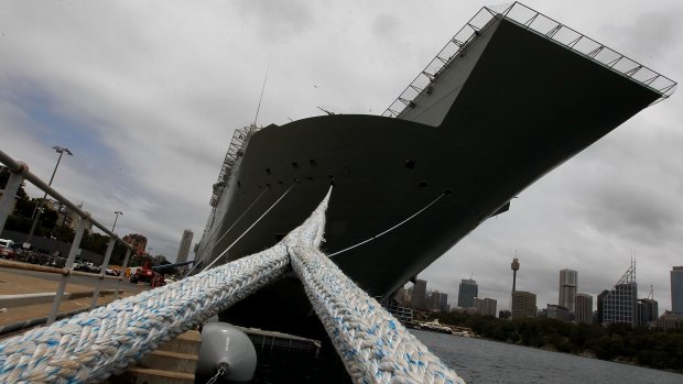 All aboard HMAS Canberra, the Royal Australian Navy's biggest ship