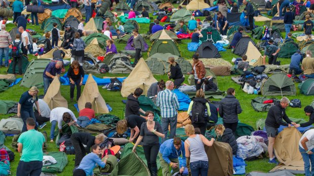 Anzac 100: Thousands attend Camp Gallipoli to remember under the stars