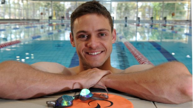 Canberra's Luke Hinchcliffe almost drowned as a child, so became a swimmer