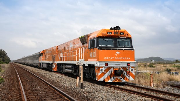 The new Great Southern train service links Adelaide and Brisbane