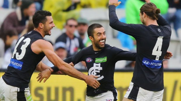 Kade and able: Carlton's favourite veteran Kade Simpson wants to play ...