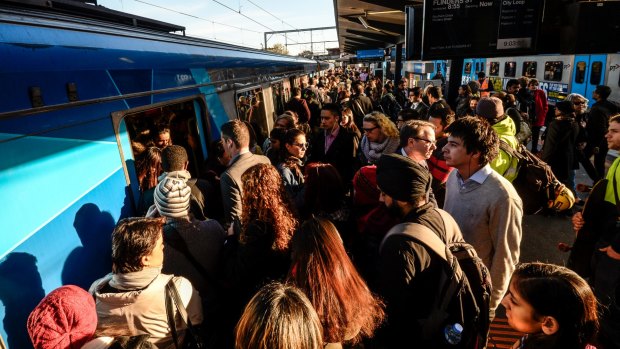 Overcrowding getting worse on Melbourne's train network