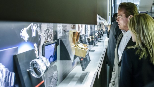 Swiss watch buff Arnold Schwarzenegger unveils his own timepiece brand Swiss watch buff Arnold Schwarzenegger unveils his own timepiece brand