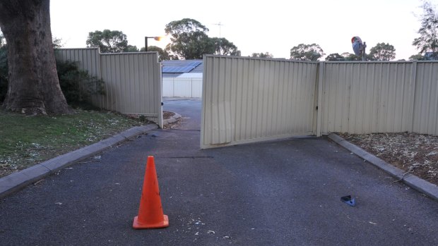 Driver smashes gates at Mandurah police station