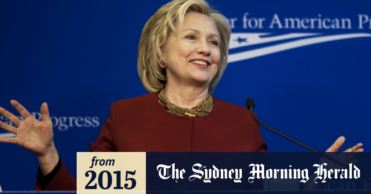 Hillary Clinton is running for US president in 2016