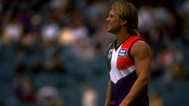 Tony Modra takes massive mark in charity match