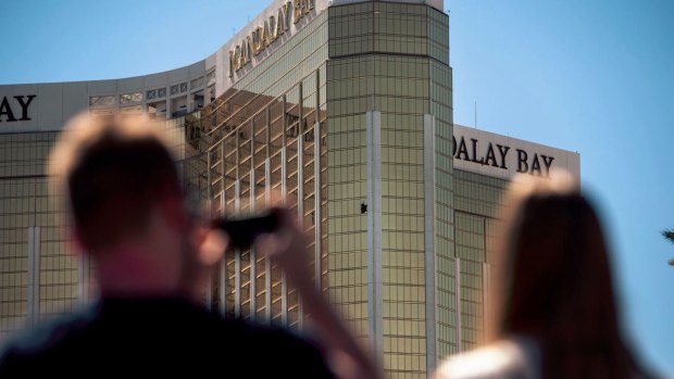 Stephen Paddock's hotel room at Mandalay Bay Resort and Casino, Las ...