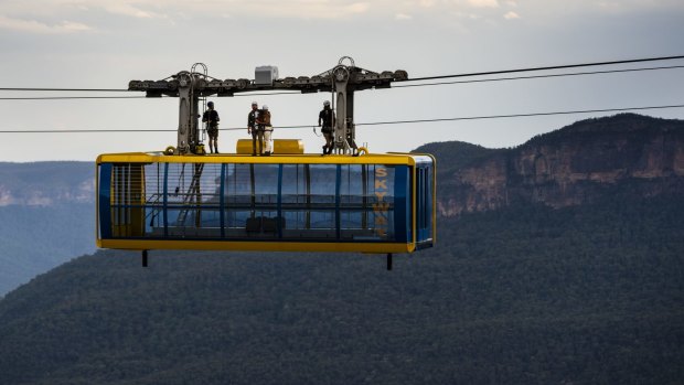 Beyond Skyway at Scenic Cableway, Katoomba, NSW: Ride on top of a cable ...