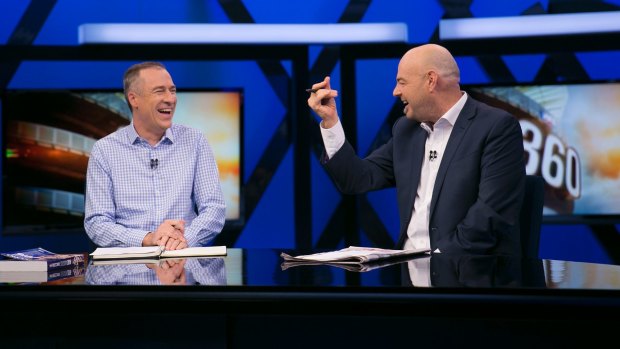 Gerard Whateley and Mark Robinson are the mismatched pair behind AFL 360