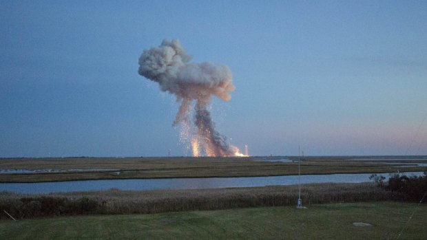 In US, search for answers after Antares space rocket explosion