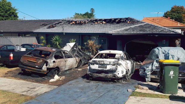 'Fire bomb' believed to be responsible as Perth home goes up in flames