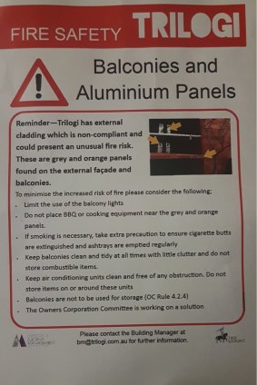 Prahran residents fear fire risk over flame-coloured facade