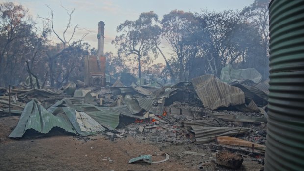 Fire devastation at Crib Point