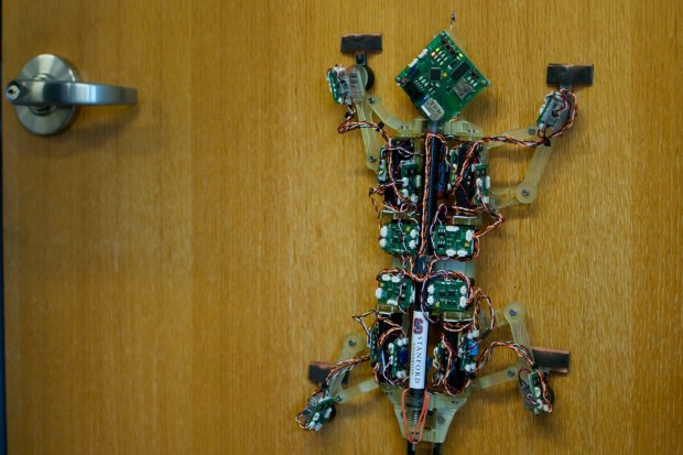 Stickybot is what you get when you blend a drone and a gecko