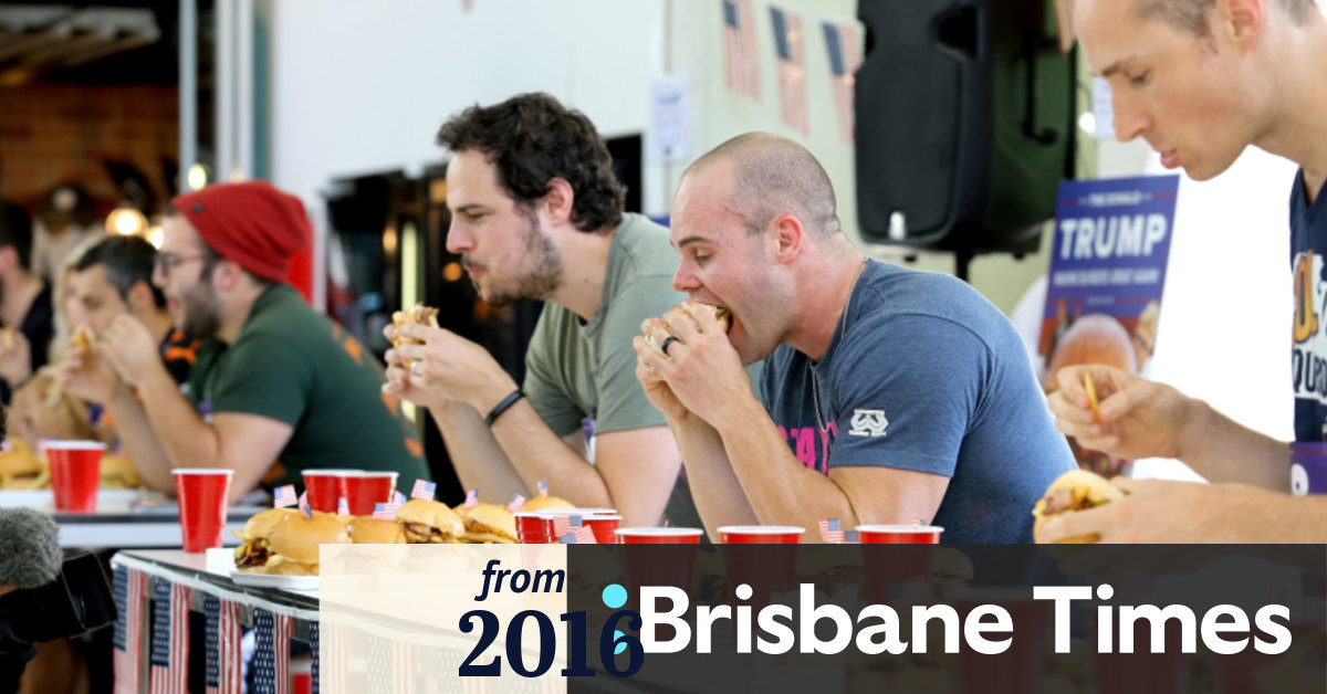 Physics student comes up Trumps in burger eating competition