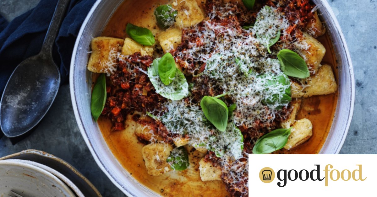 Mark LaBrooy's beef bolognese with potato gnocchi